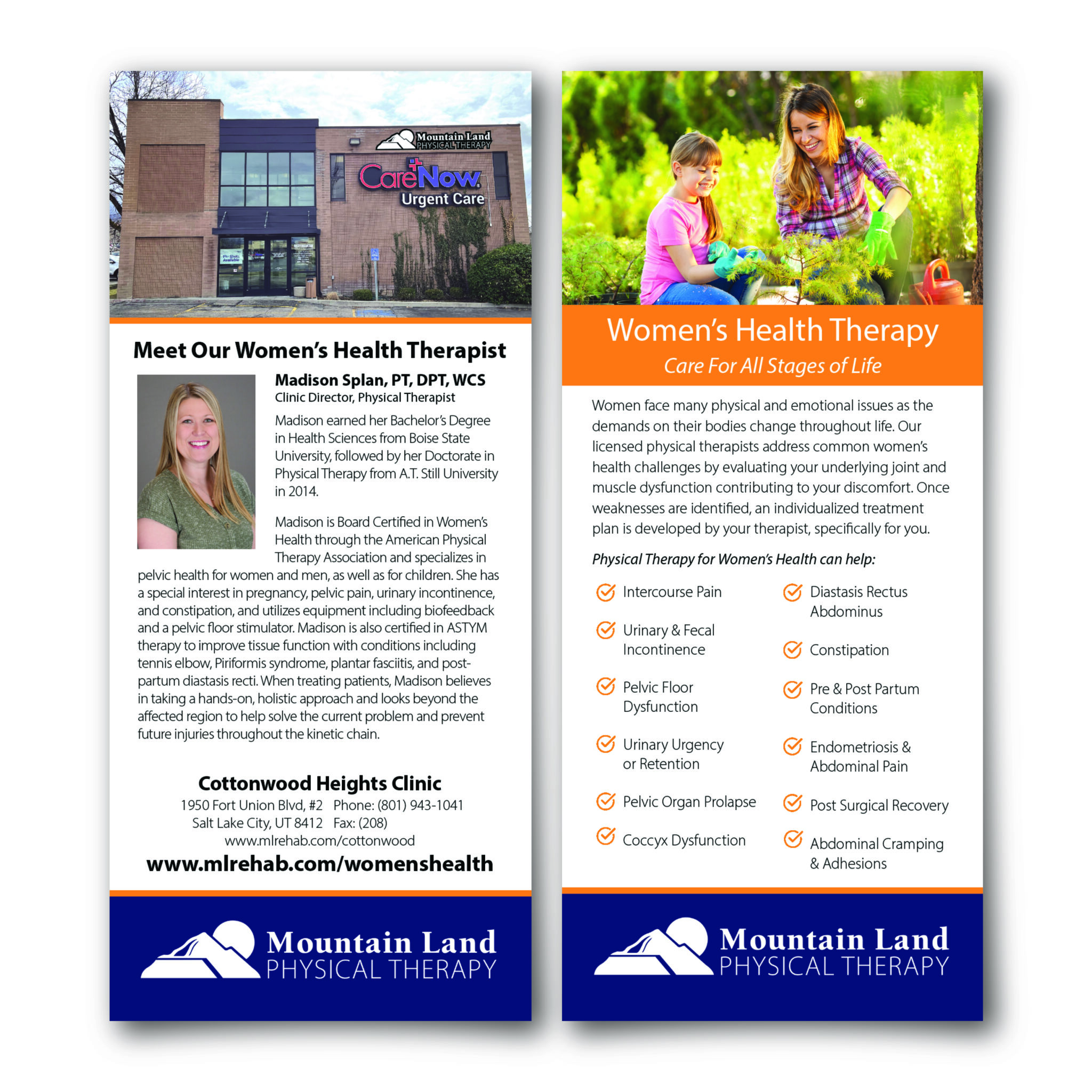 Women’s Health – Rack Card – Marketing Hub