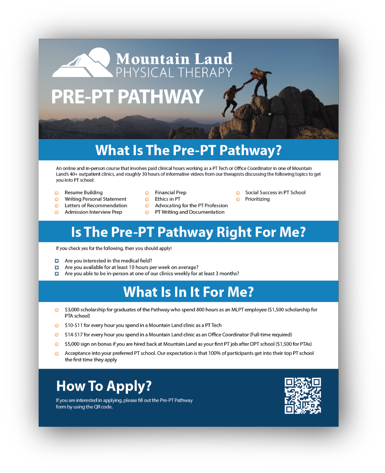 Pre-PT Pathway – Marketing Hub